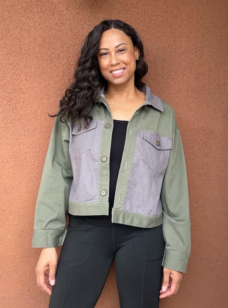 DIY Jean Jacket: Upcycled from Old Jeans | Simplicity S8845