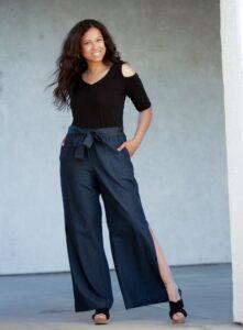 Wide-Legged Pants with Side Slit | Burda Style 6199